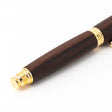 Ebony Wood Screw Cap Japanese Fountain Pen - Japanese Stationery Store