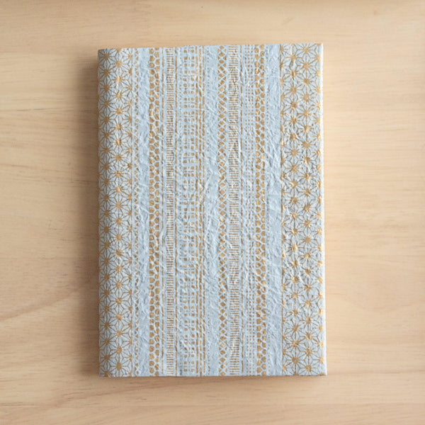 Golden Japanese Traditional Pattern Hand-Dyed Yuzen Japanese Washi Book ...