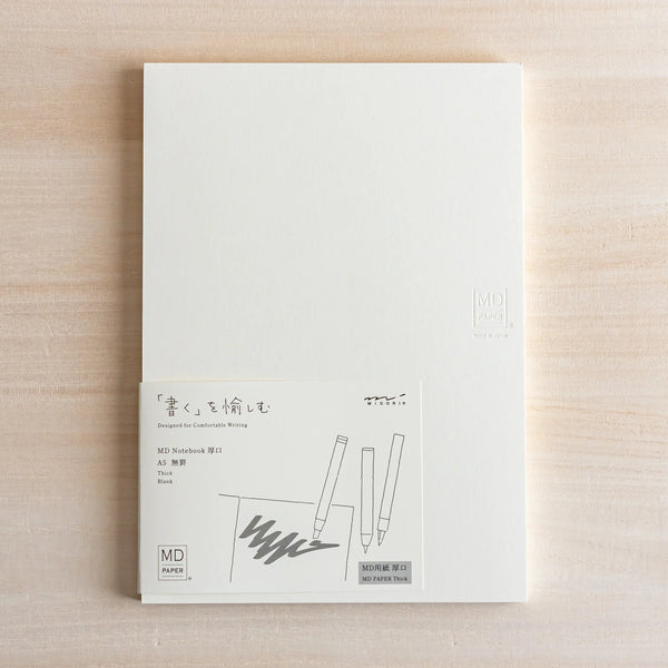 Midori MD Japanese Notebook Thick Paper – A5, Blank | Komorebi Stationery