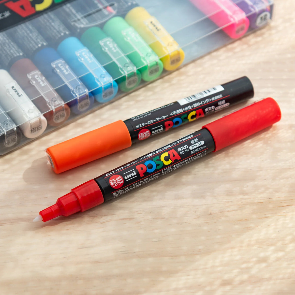 POSCA Markers Set (Extra Fine Tip, 12 Colors) | Komorebi Stationery