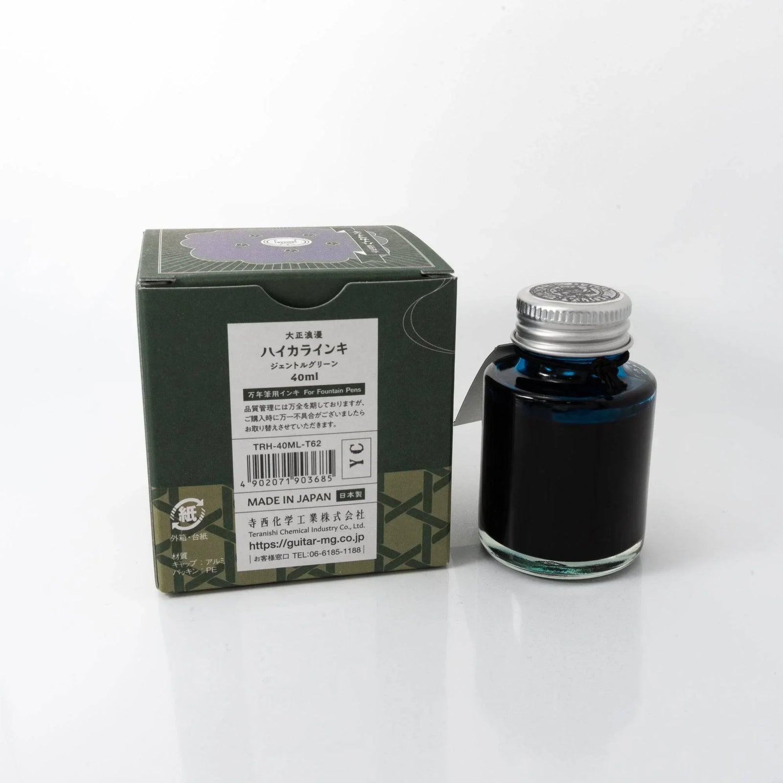 Taisho Romance Gentle Green Fountain Pen Ink - Japanese Stationery Store